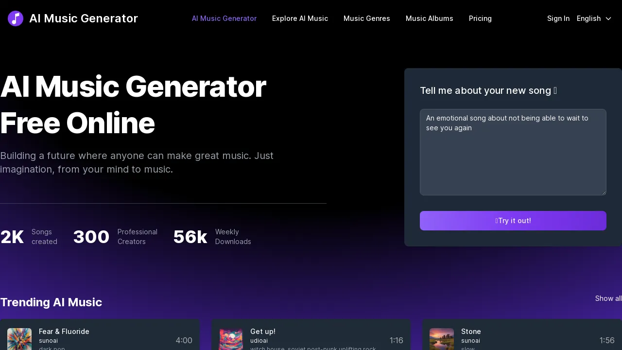 Free AI Music Generator - BestofAI